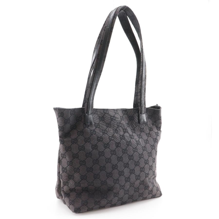 GUCCI グッチ 002.107624 GGキャンバス 黒 トートバッグ レディース 【中古】 GUCCI（グッチ） 002.107624 トートバッグ GGキャンバス 黒 レディース