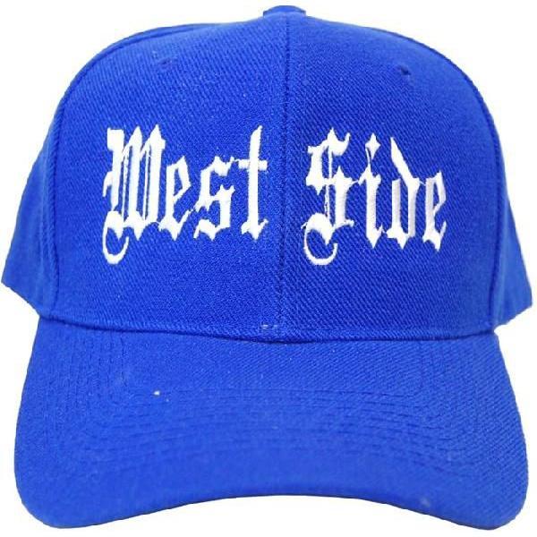【デッドストック・ワケ有り】CITY CAP シティーキャップ West Side ウェストサイド ロイヤル ブルー ストリート HIPHOP ...