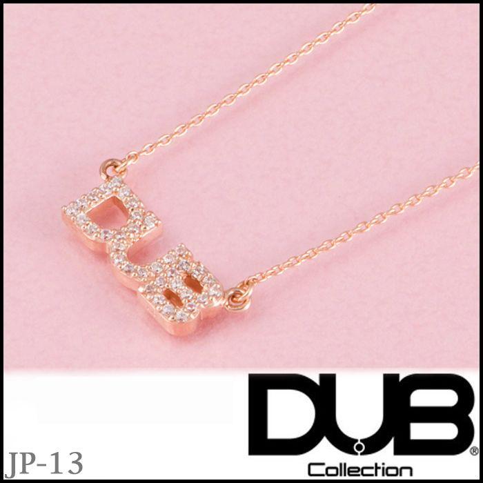DUB Collection 再入荷なし 即納 Sweet ネックレス Tiny logo Necklace K10 ピンクゴールド ...