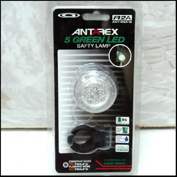 【ANTAREX】 アンタレックス セーフティー LED ライト ANT-R2A-G グリーン 自転車 サイクル パーツ 部品 改造 BMX ...