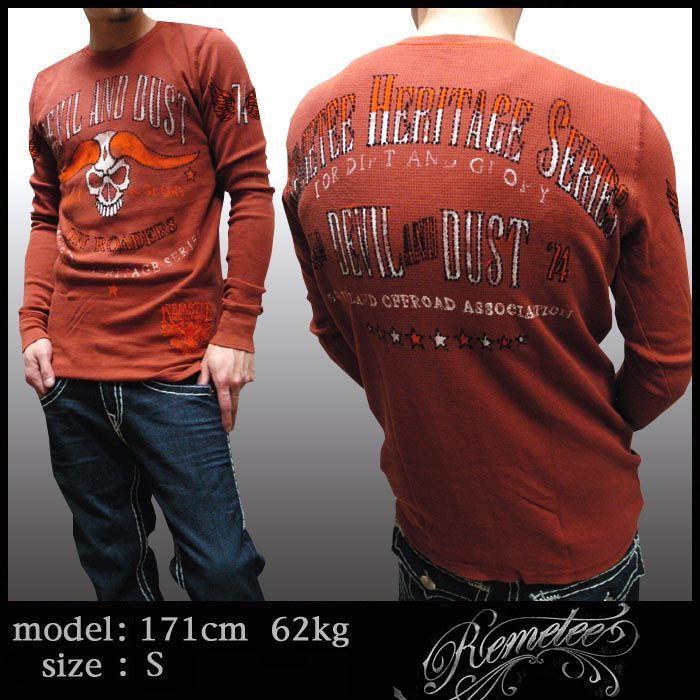 REMETEE レメティー メンズ 長袖 サーマル DEVIL AND DUST ロンT セレブ ブランド エドハーディ Ed Hardy ...
