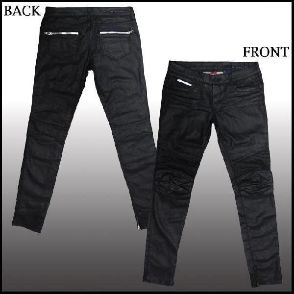 ROC STAR（ロックスター） ROCKSTAR sushi Denim メンズ バイカー スキニー デニム ローライズ ブラック LA ...
