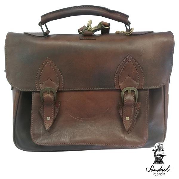 SANDAST Los Angeles サンダスト ロサンゼルス レザー ショルダー バッグ SANDRA COGNAC レザーバッグ セレブ ...