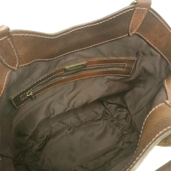 SANDAST Los Angeles サンダスト ロサンゼルス レザー トート バッグ PARIS ブラウン レザーバッグ セレブ ブランド ...