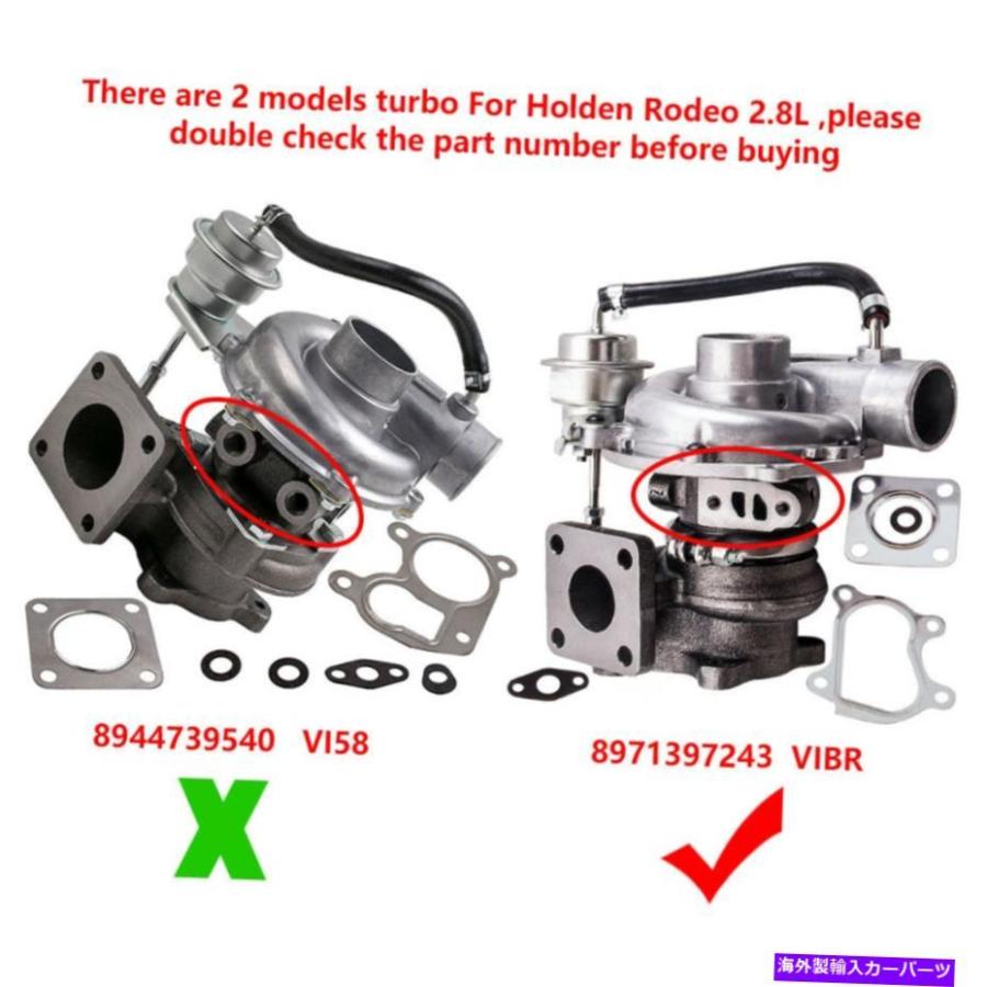 ターボチャージャー Isuzu Rodeo Trooper 2.8L 3.0L RHF4H 8971397243のターボ新しいターボ新しい ...