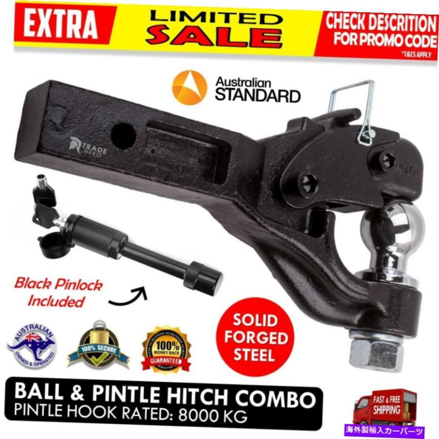 towing hitch 8トンボールコンボピンチルフック牽引ヒッチ台所台所頑丈な4WDトラックトレーラー 8 Ton Ball Combo ...