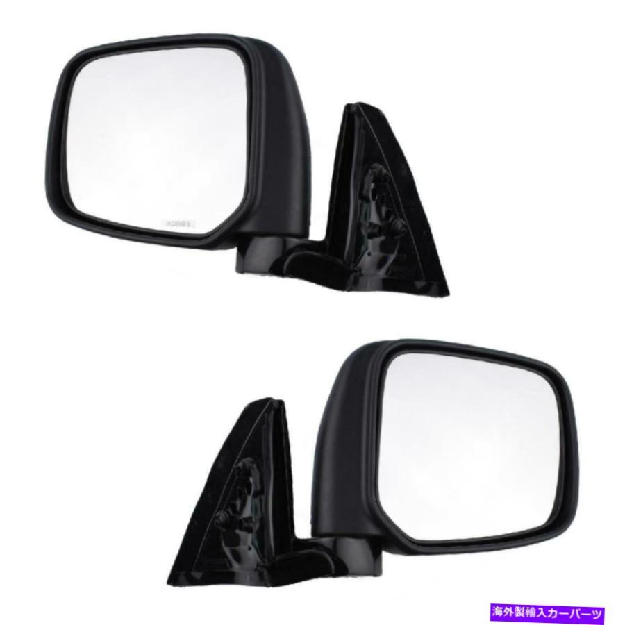 rear view mirror LH + RHサイドミラーリアビューブラックフィット三菱L200 Strada Pickup Ute ...