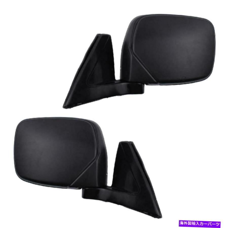 rear view mirror LH + RHサイドミラーリアビューブラックフィット三菱L200 Strada Pickup Ute ...
