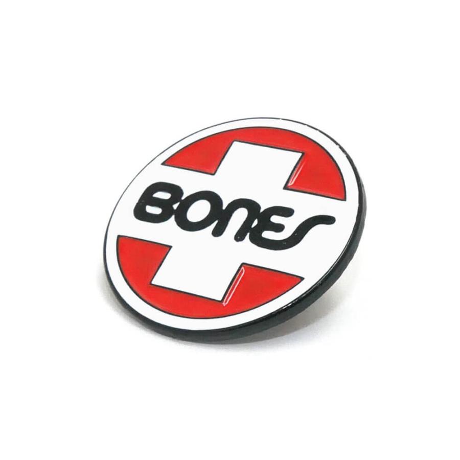 BONES BADGE ボーンズ バッジ SWISS OG CIRCLE LAPEL PIN スケートボード スケボー : スケートボードの ...