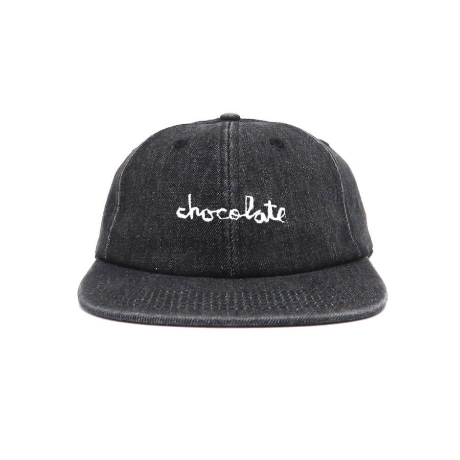 CHOCOLATE CAP チョコレート キャップ EMBROIDERED CHUNK DENIM BLACK スケートボード スケボー ...