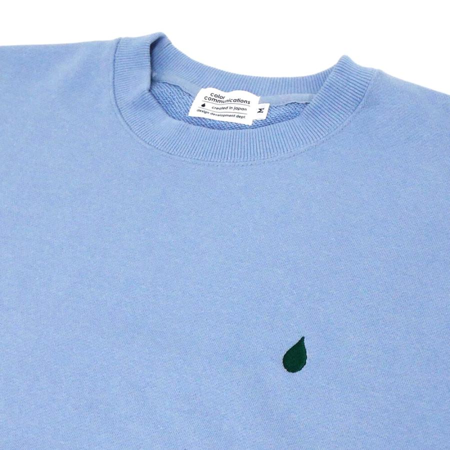 COLOR COMMUNICATIONS CREW SWEAT カラーコミュニケーションズ トレーナー DRIP EMB LETTER ...