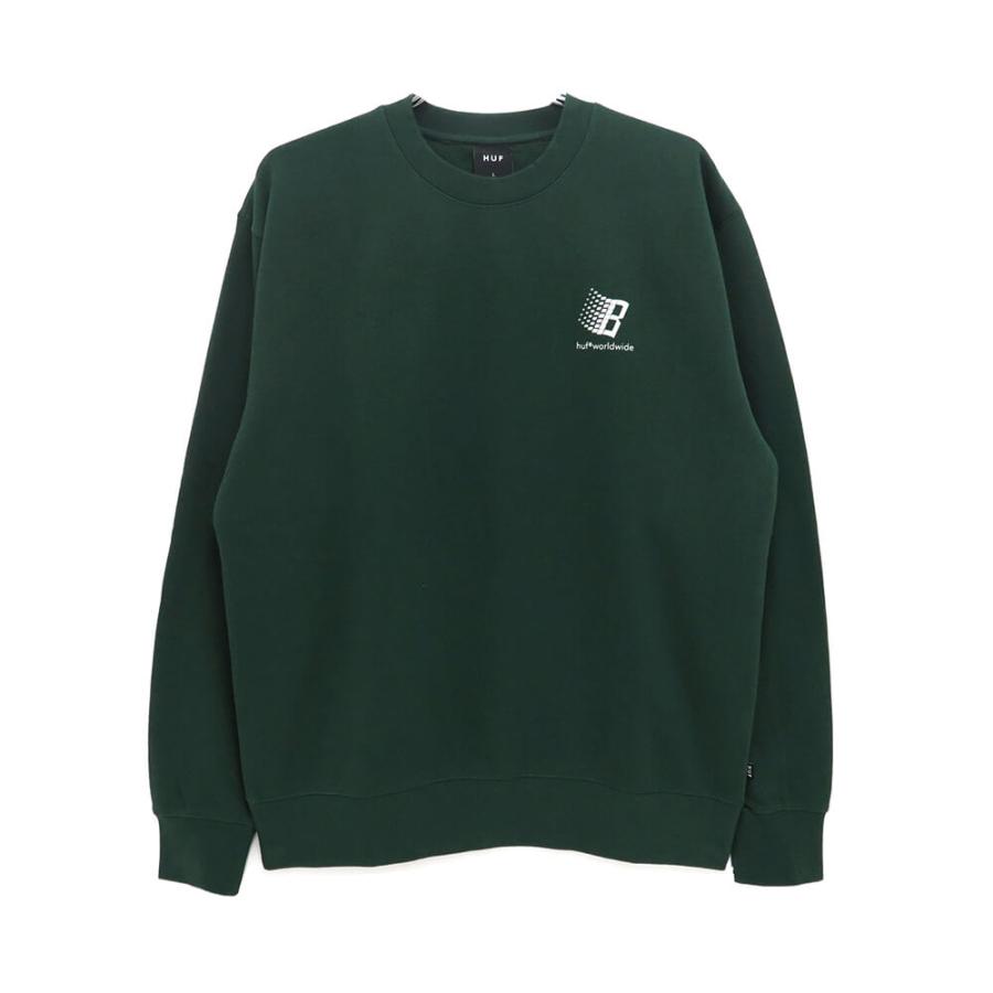 HUF CREW SWEAT ハフ トレーナー X BRONZE 56K FOREST GREEN スケートボード スケボー : スケートボードのCALIFORNIASTREET - 通販 ...
