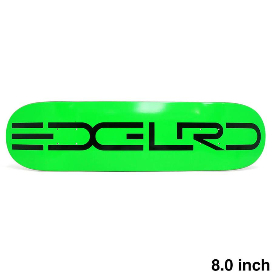 EDGLRD DECK エッジロード デッキ TEAM TECH SCRIPT GREEN/BLACK 8.0 スケートボード スケボー ...