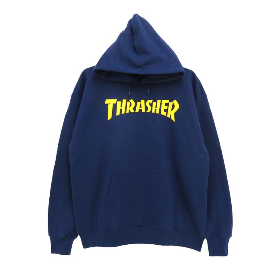 THRASHER HOOD スラッシャー パーカー COVER LOGO NAVY（US企画） スケートボード スケボー : スケートボードのCALIFORNIASTREET - 通販 ...