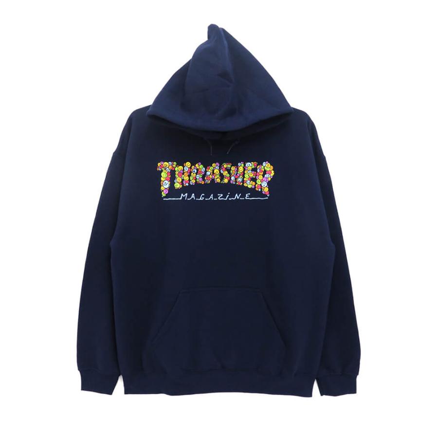 THRASHER HOOD スラッシャー パーカー THRASHER SMILE BY SPANKY NAVY（US企画） スケートボード スケボー : hd-thr-tmsmispa-nv ...