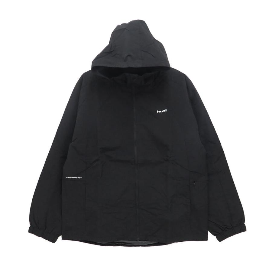 HUF JACKET ハフ ジャケット SET SHELL BLACK スケートボード スケボー : スケートボードの ...