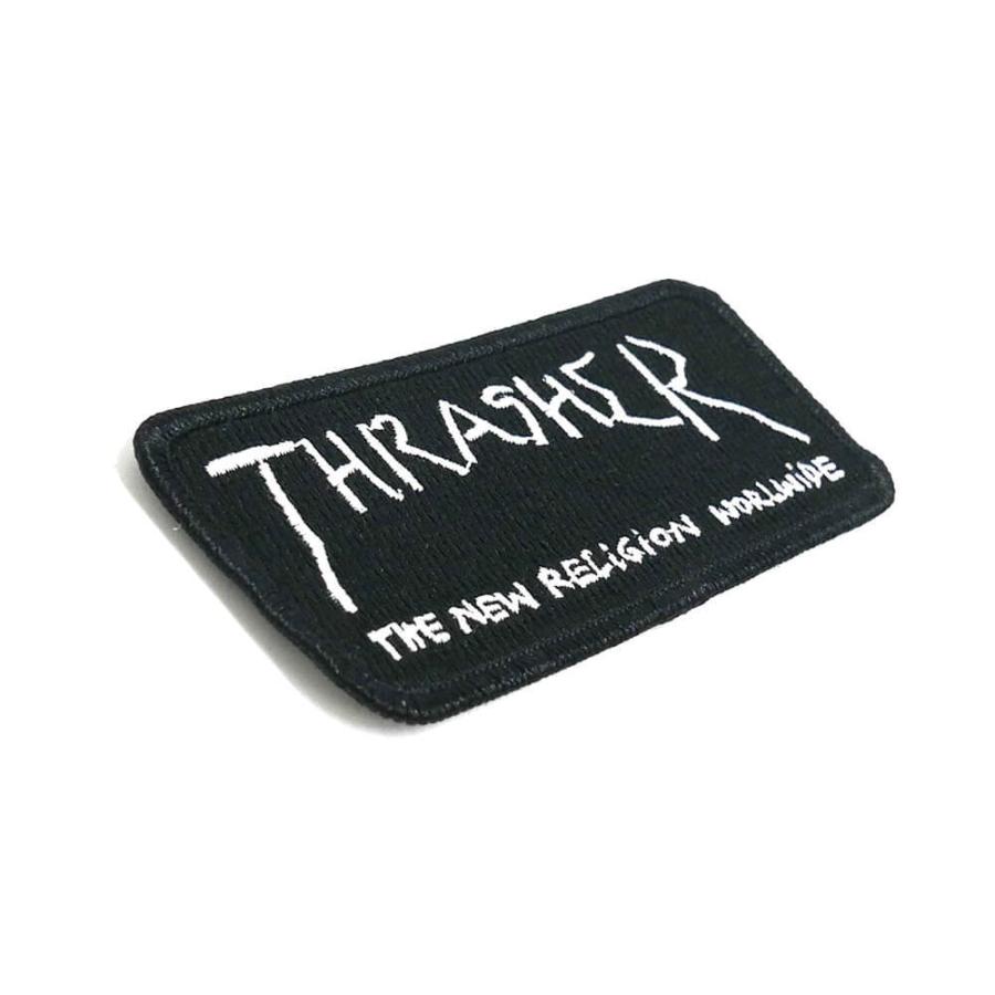 THRASHER（スラッシャー） THRASHER PATCH ワッペン NEW RELIGION BLACK/WHITE（US企画） スケートボード スケボー : スケートボードの ...