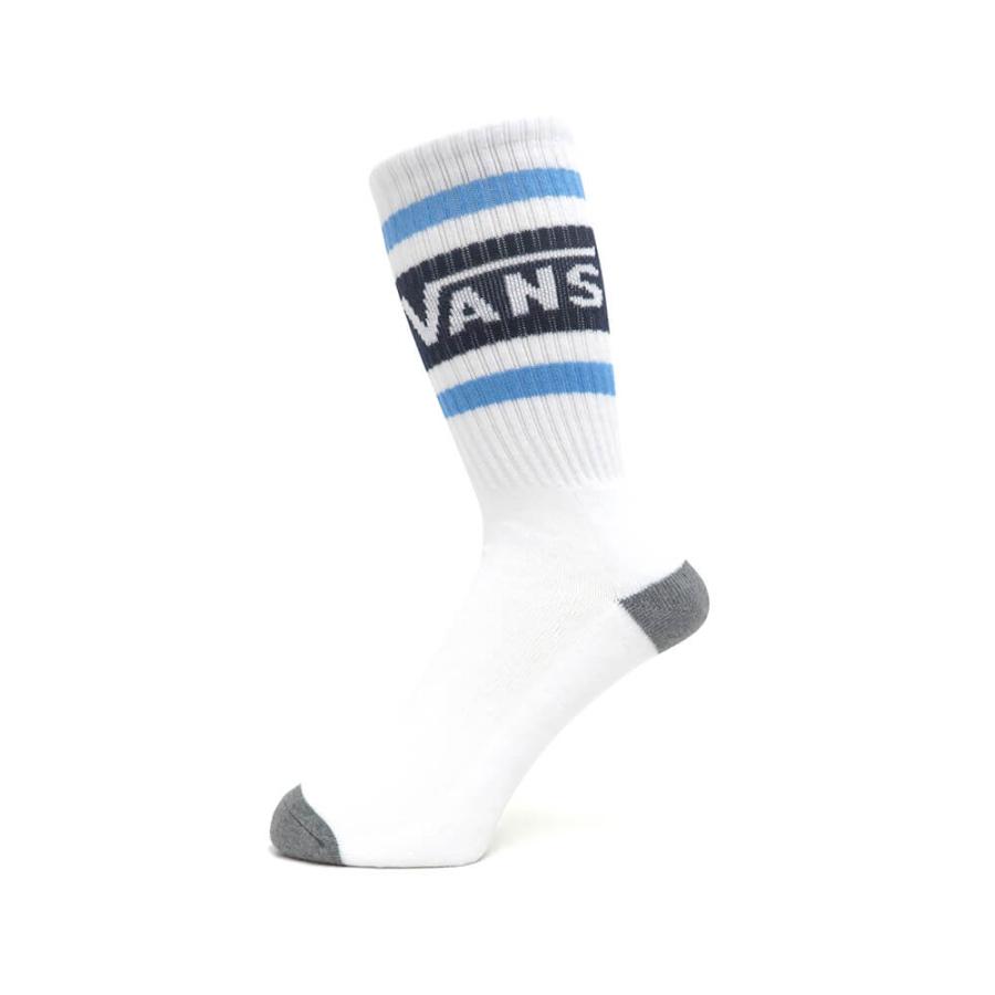 VANS SOCKS バンズ ソックス 靴下 DROP V CREW WHITE/PARISIA（US企画） スケートボード スケボー ...