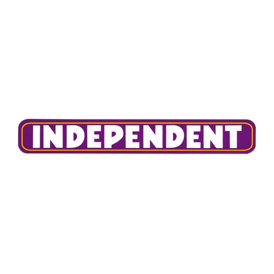 INDEPENDENT TRUCK COMPNY STICKER インディペンデント ステッカー BAR LOGO PURPLE ...