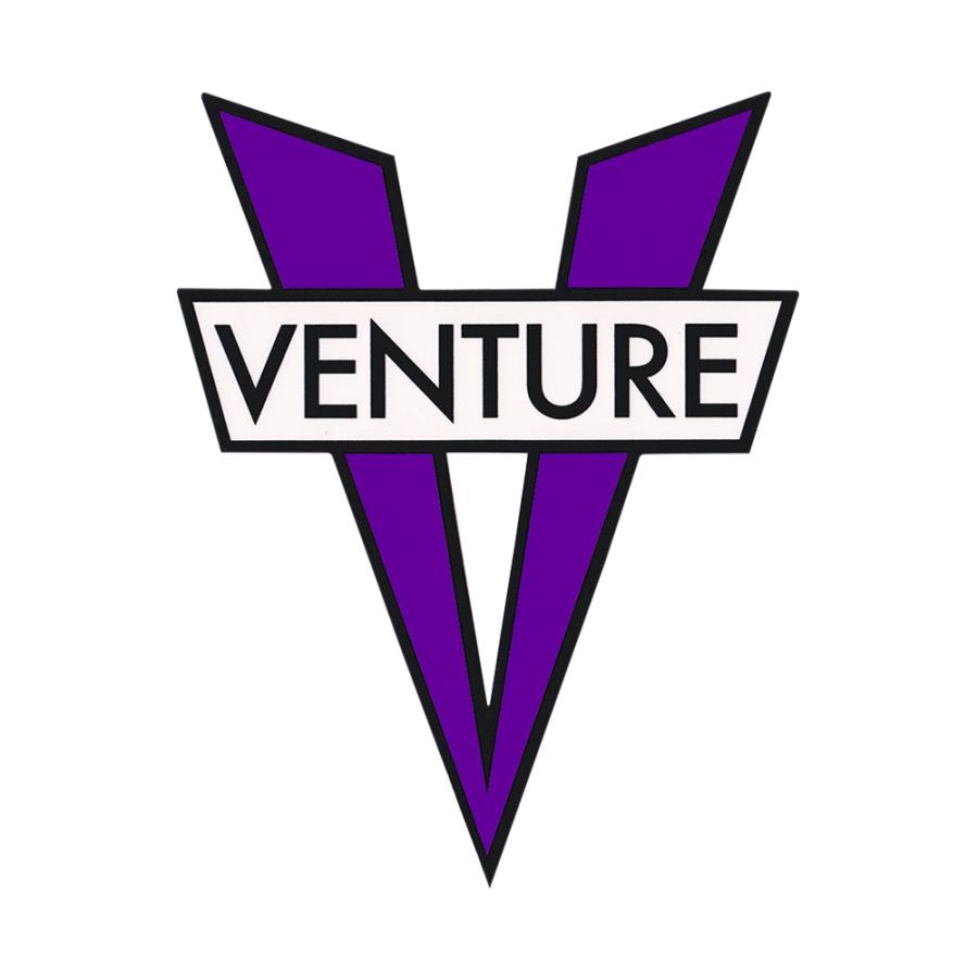 VENTURE STICKER ベンチャー ステッカー V DIE CUT MEDIUM PURPLE スケートボード スケボー ...
