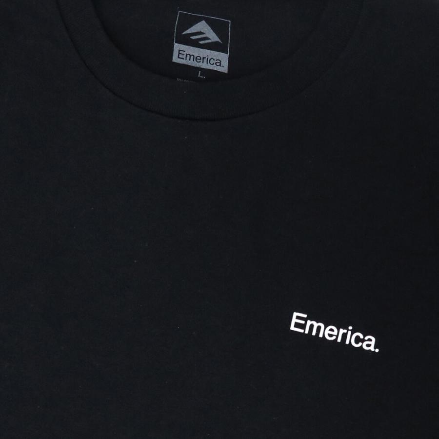EMERICA T-SHIRT エメリカ Tシャツ LOCKUP BLACK スケートボード スケボー : スケートボードの ...