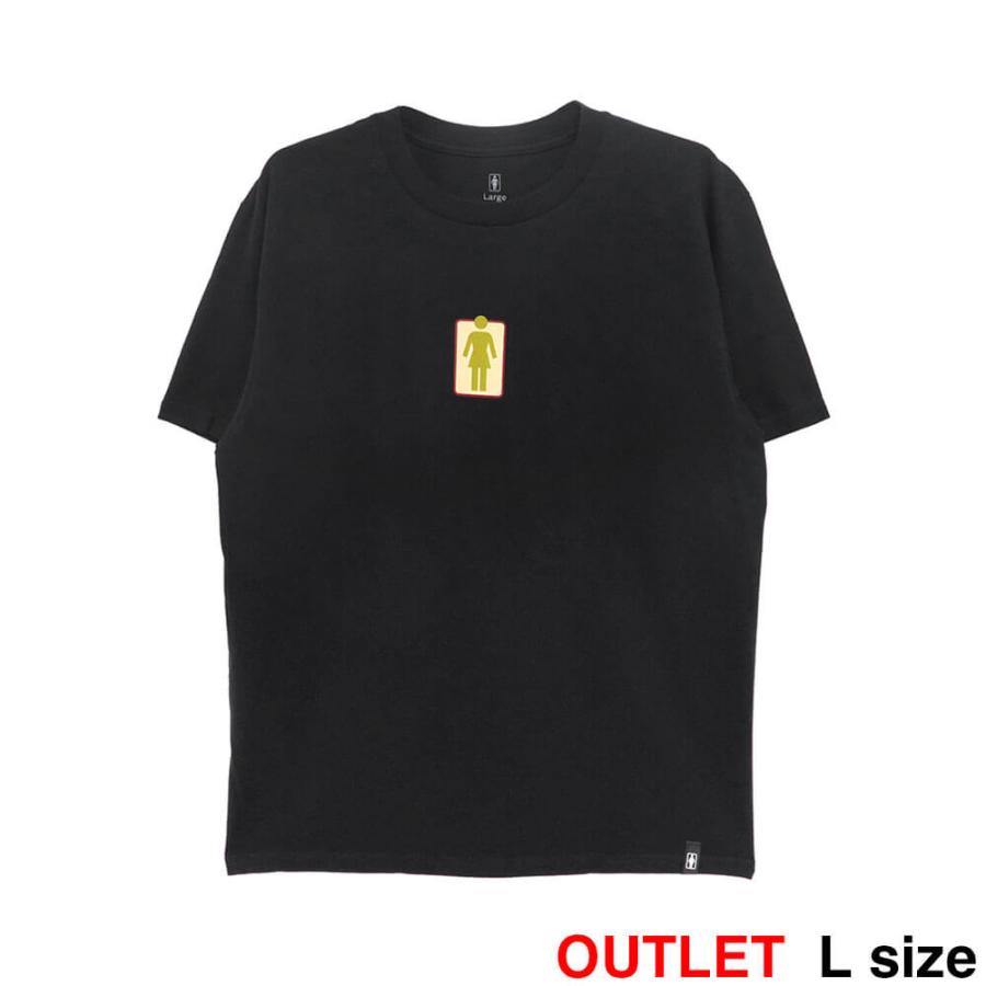 （アウトレット価格 6,380円 → 4,990円）GIRL T-SHIRT ガール Tシャツ OG NATURALS BLACK プリント傾き スケートボード スケボー : スケートボードの ...