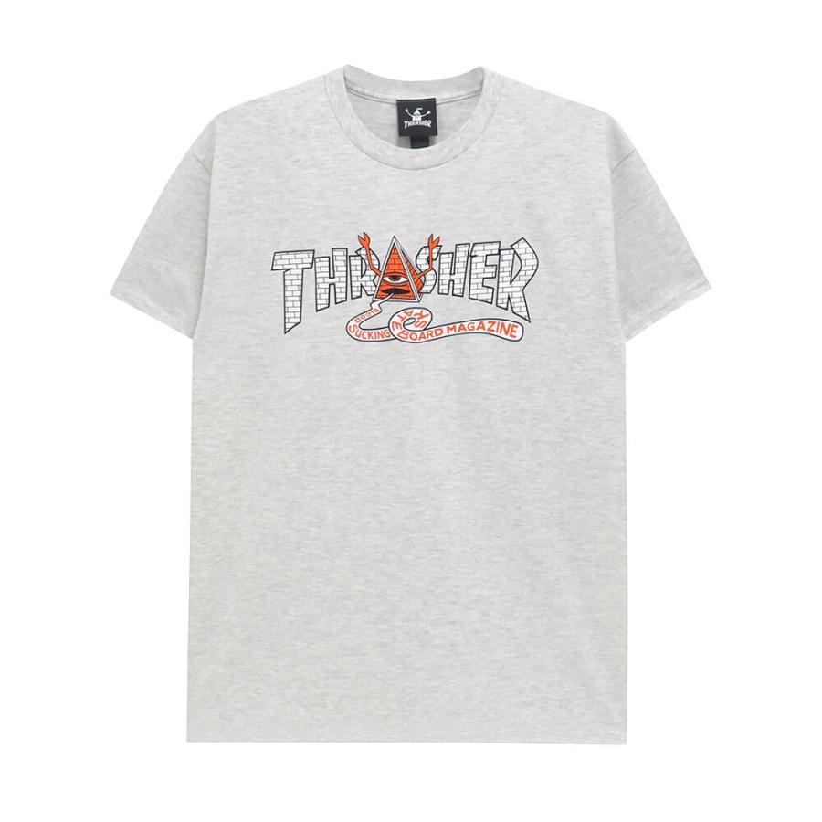THRASHER T-SHIRT スラッシャー Tシャツ THRASHER X TOY MACHINE PYRAMID ASH（US企画） スケートボード スケボー : te-thr ...