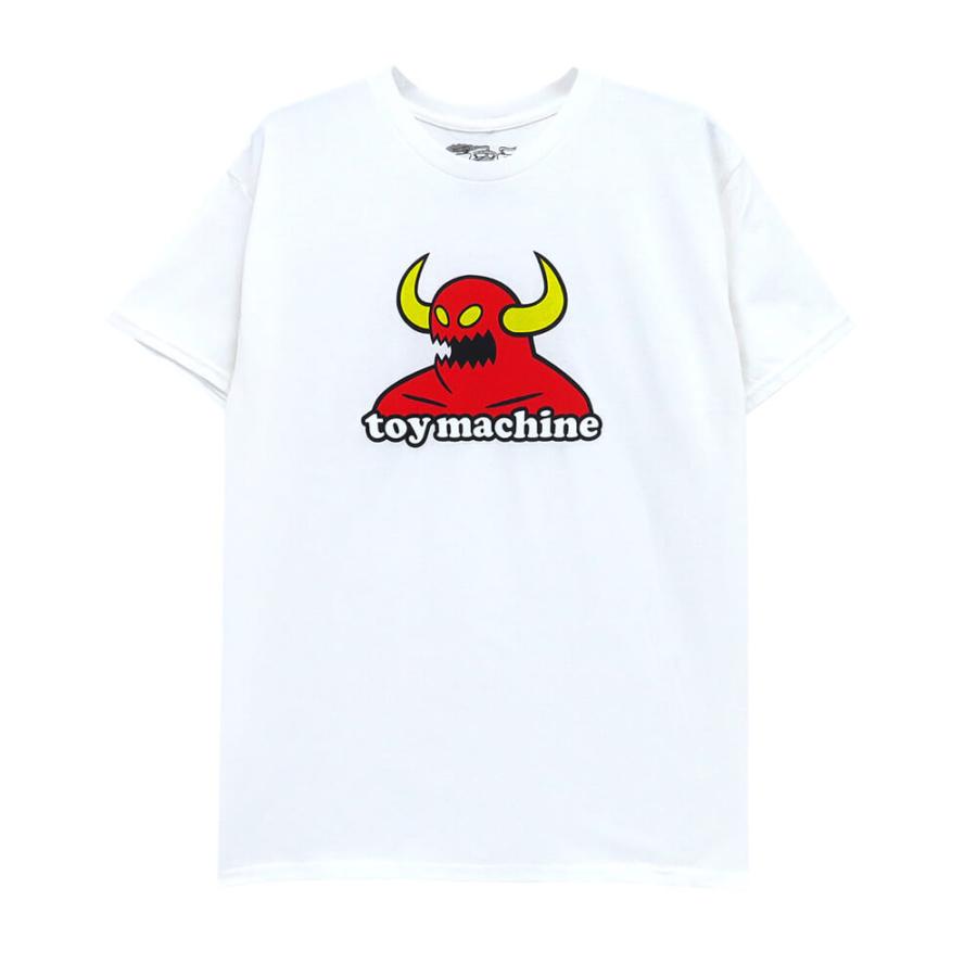 TOY MACHINE T-SHIRT トイマシーン Tシャツ MONSTER WHITE スケートボード スケボー : スケートボードの ...