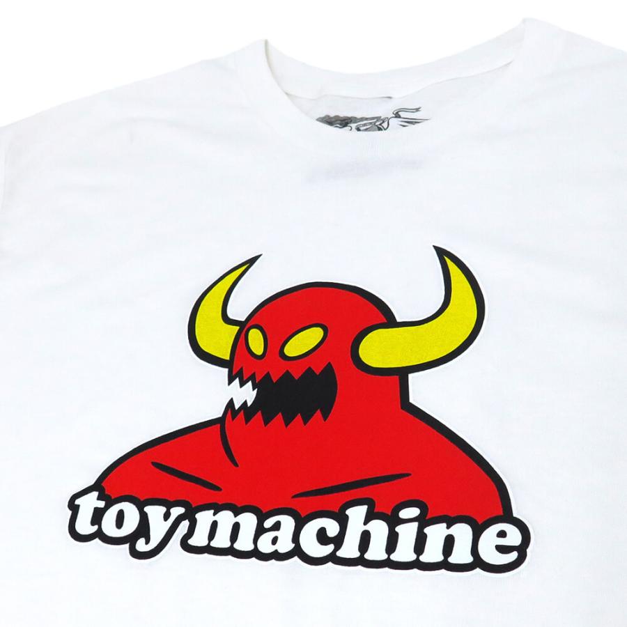 TOY MACHINE T-SHIRT トイマシーン Tシャツ MONSTER WHITE スケートボード スケボー : スケートボードの ...