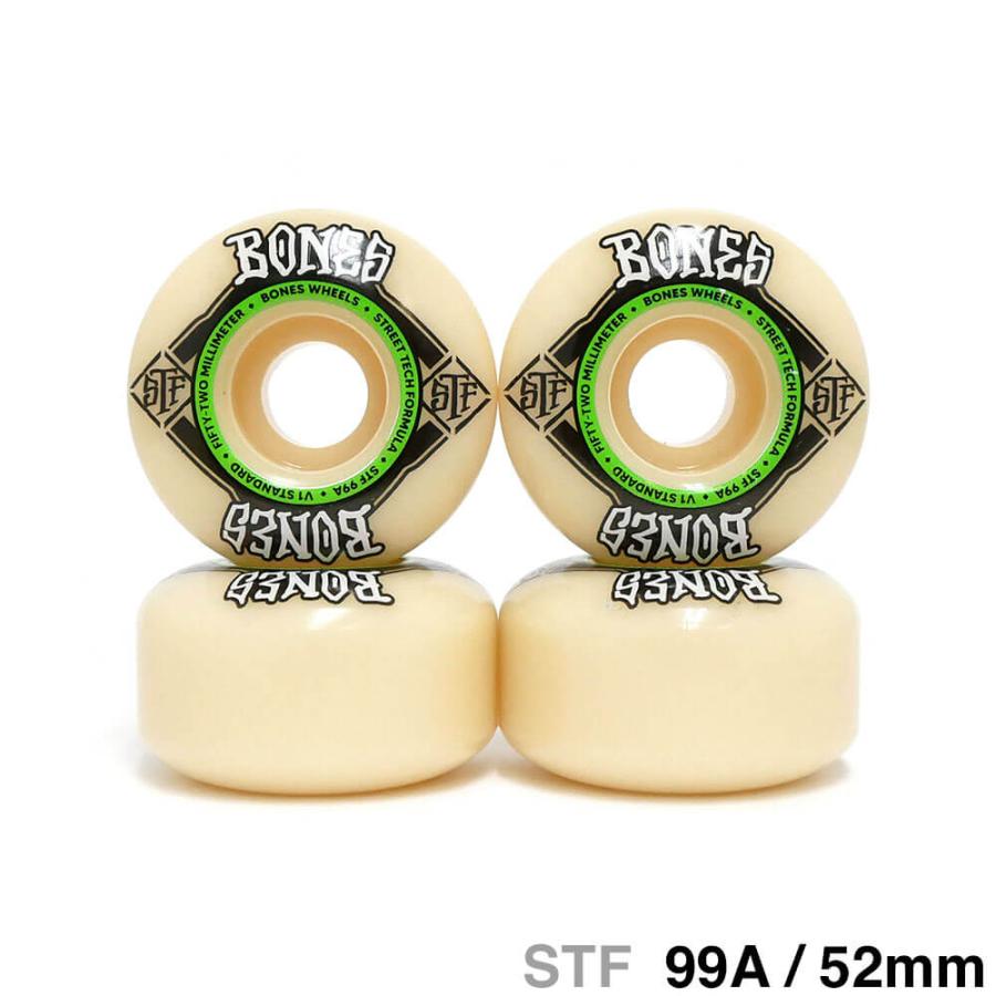 BONES WHEEL ボーンズ ウィール STF V1（STANDARD）99A 52mm スケートボード スケボー : スケートボードのCALIFORNIASTREET - 通販 ...