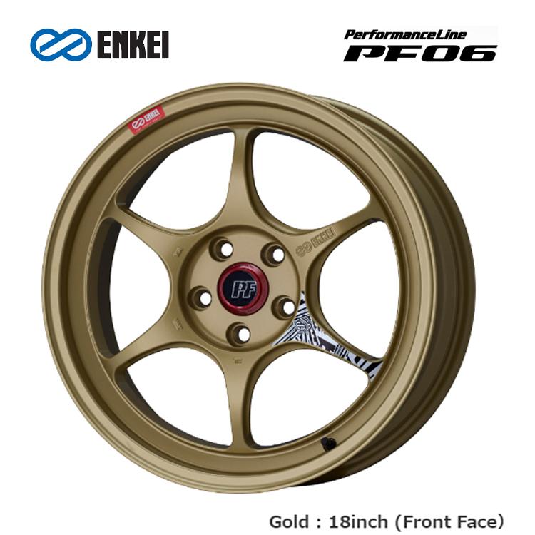 ENKEI 送料無料 エンケイ Performance Line PF06 8.5J-18 +45 5H-100 (18インチ) 5H100 8.5J+45【2本セット 新品】 : カーライフ ...