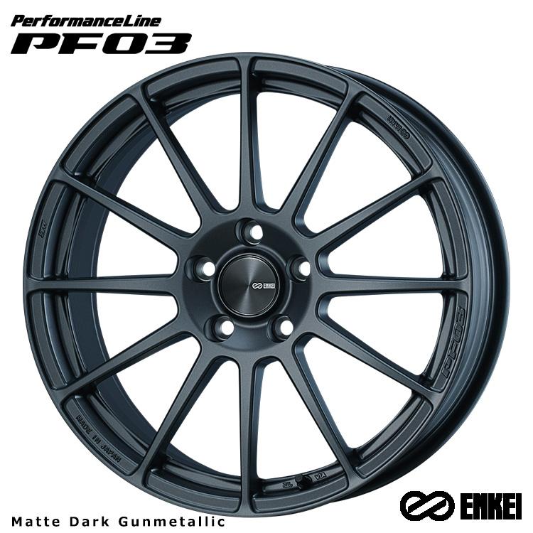 ENKEI 送料無料 エンケイ PerformanceLine PF03 (MDG) 5J-15 +45 4H-100 (15インチ) 4H100 5J+45【4本セット 新品】 : カー ...