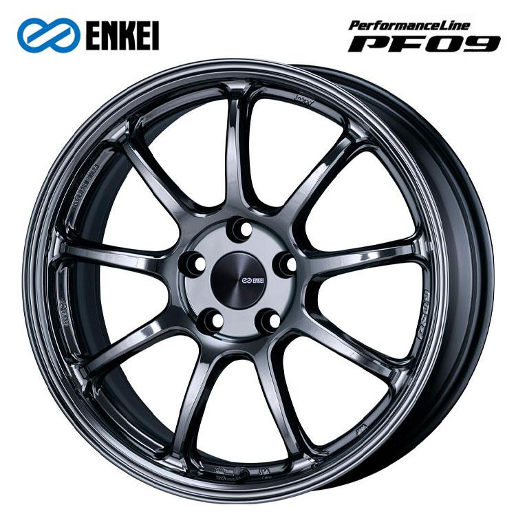 送料無料 エンケイ PerformanceLine PF09 7.5J-18 +48 5H-114.3 (18インチ) 5H114.3 7.5J+48【2本セット 新品 ...