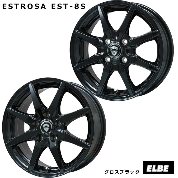 送料無料 エルベ ELBE ESTROSA EST-8S (GB) 7J-17 +38 5H-114.3 (17インチ) 5H114.3 7J+38【4本セット 新品】 : カーライフサポート ...