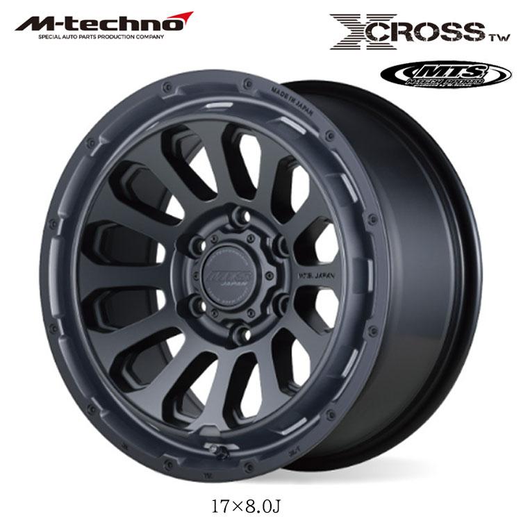 送料無料 エムテクノ M.T.S.Jpan XCROSS TW 6.5J-17 +38 6H-139.7 (17インチ) 6H139.7 6.5J+38【4本セット 新品】 : カーライフ ...