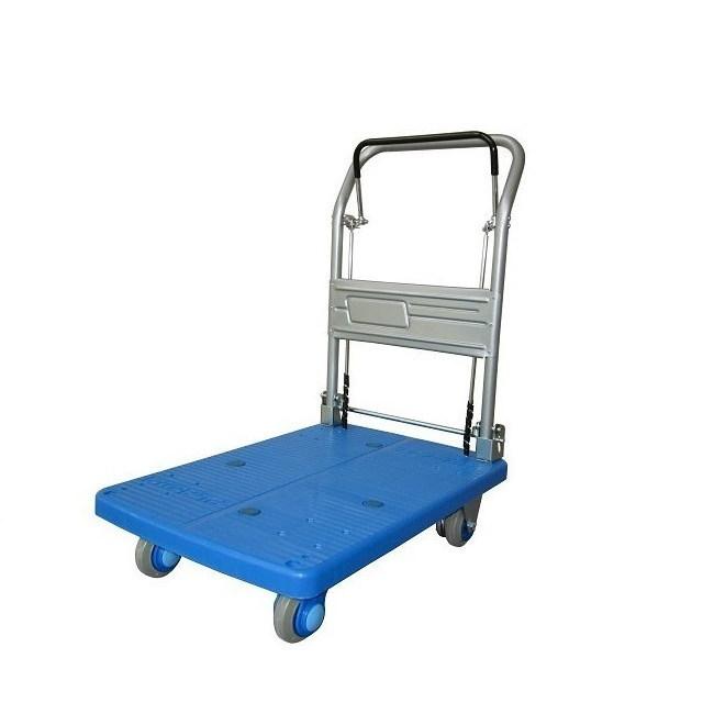 150kg プラスチック台車 ハンドストッパー付 PLA150-DX-DB 業務用 運搬車 屋内 手押し カナツー : pla150-dx-db : キャスター物流機器ストア - 通販 ...