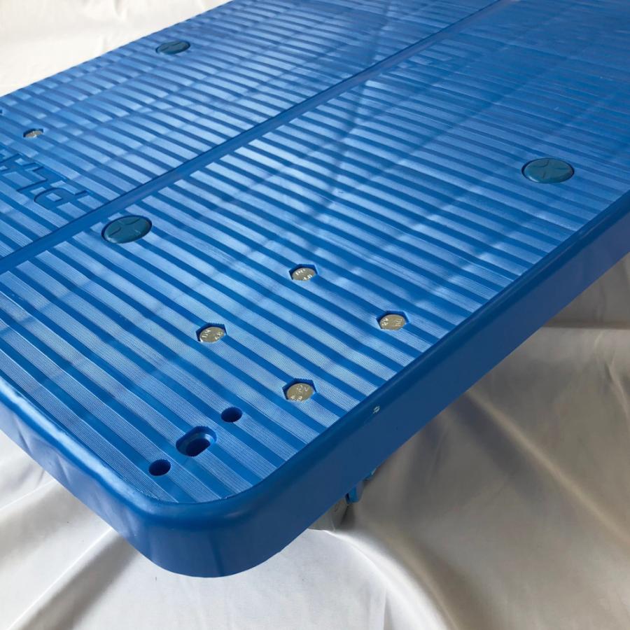 300kg プラスチック台車 折りたたみ 静音キャスター付 業務用 手押し PLA300-DX カナツー : キャスター物流機器ストア - 通販 - Yahoo!ショッピング