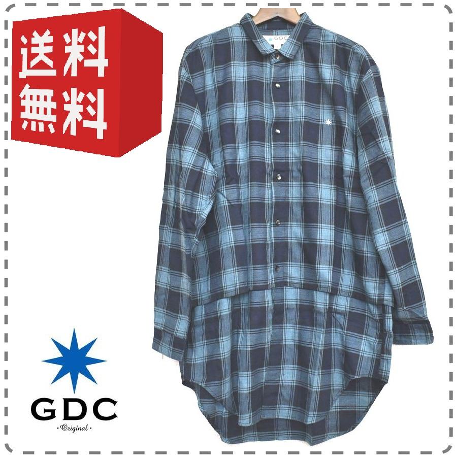 メンズSサイズ グリーン 日本製 長袖レイヤードロングシャツ GDC ジーディーシー チェック柄 重ね着 全国送料無料 A676 : m33014-gr-s-a676 : Cyber ...