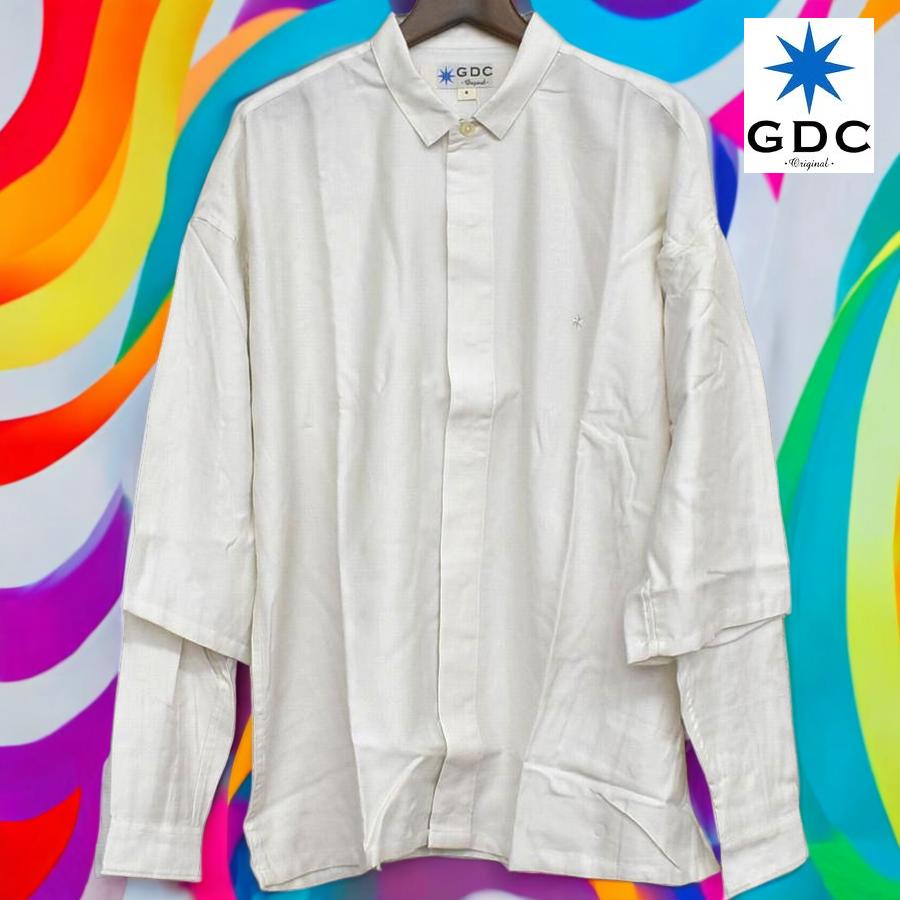 GDC メンズSサイズ 白 日本製 長袖シャツ ジーディーシー レイヤード 重ね着風 ワイドシャツ 全国送料無料 A703 : Cyber Space Outlet - 通販 - Yahoo ...