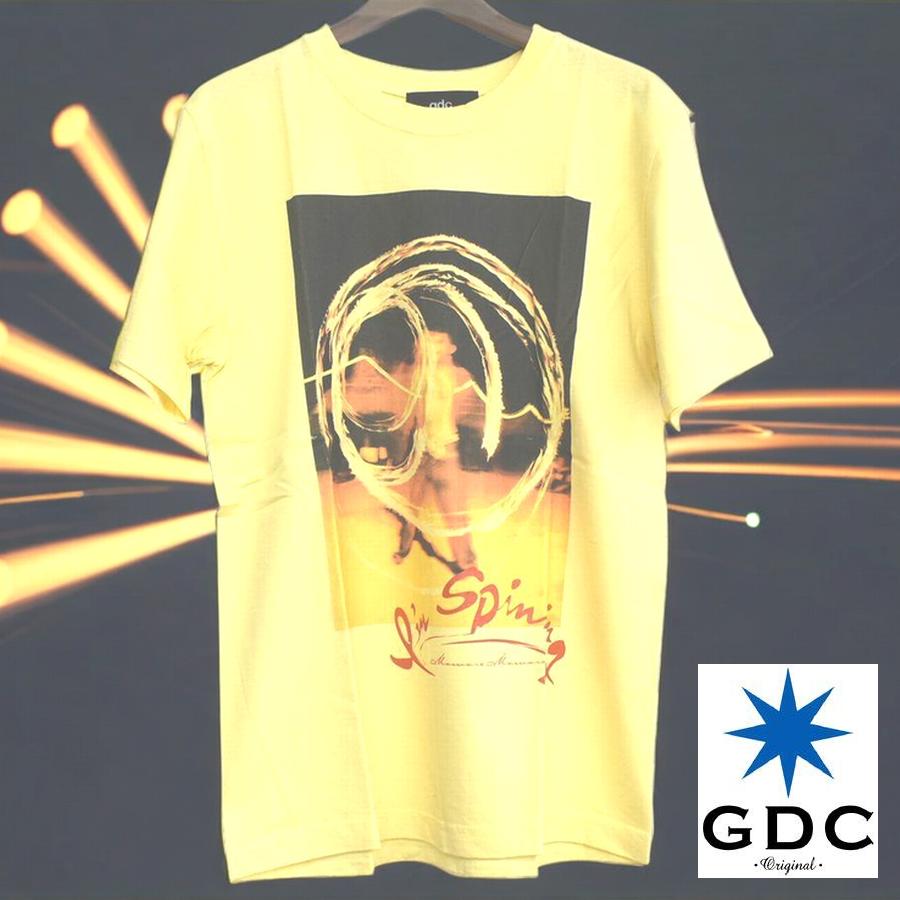 GDC メンズSサイズ イエロー 丸首半袖Tシャツ フォトグラファー 綿100% ジーディーシー 新田桂一 KeiichiNitta ユニセックス 送料無料 A360 : Cyber ...