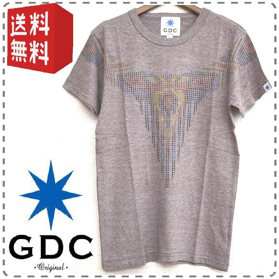 GDC ジーディーシー プリント半袖Tシャツ 丸首 エスニック柄 男女兼用 ユニセックス メンズSサイズ 茶 送料無料 A315 : Cyber Space Outlet - 通販 ...