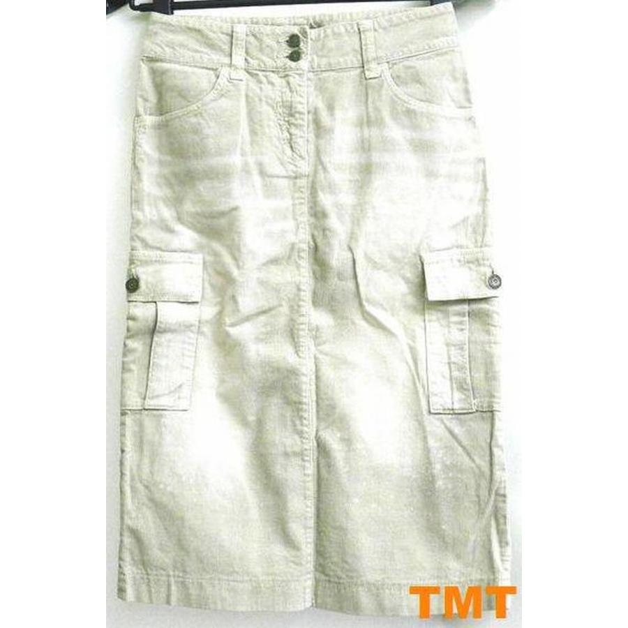 TMT Mサイズ ベージュ 正規サンプル品 コーデュロイカーゴスカート ひざ下丈 ヴィンテージ加工 綿100% 本州送料無料 A043 : Cyber Space Outlet - 通販 ...