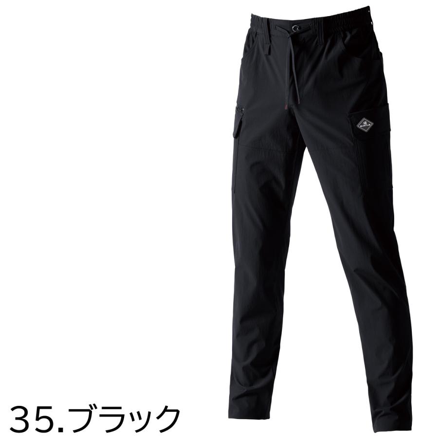 BURTLE バートル 1022 カーゴパンツ ストレッチ 吸汗速乾 UVカット 接触冷感 細身 イージーパンツ 作業ズボン パンツ ナイロン ポリウレタン 送料無料 : cotton ...