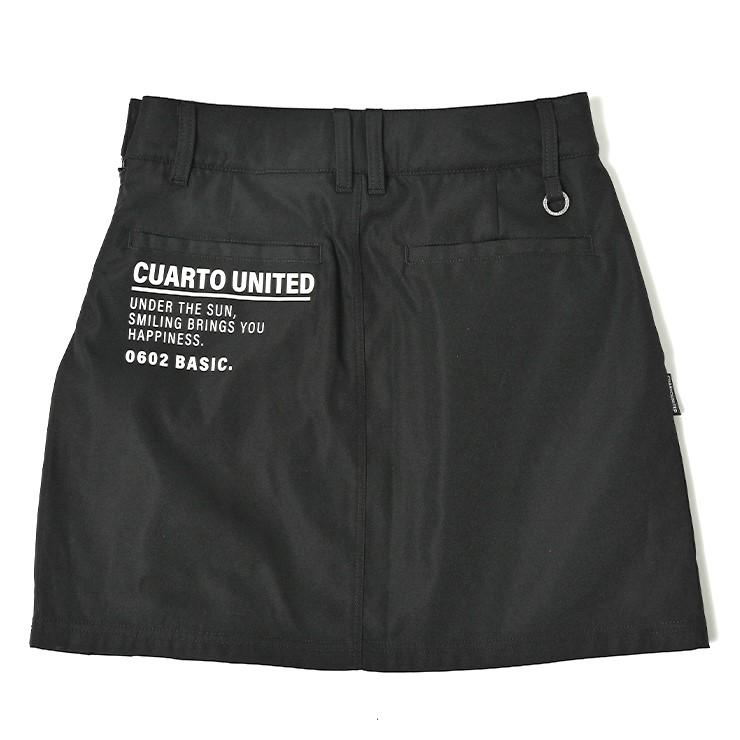 Cuarto UNITED（クアルトユナイテッド） スカート 片側プリーツ ツイル