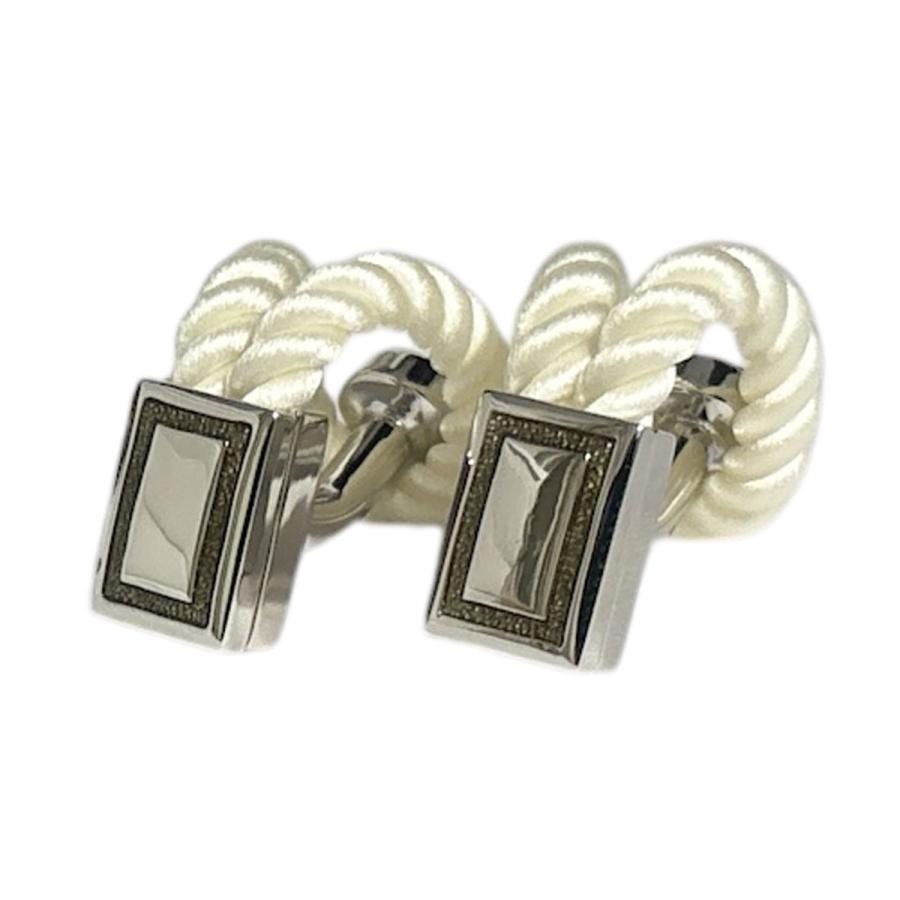 【Babette Wasserman】ホワイトロープカフス カフス カフスボタン Babette Wasserman ホワイトロープ : 鎌倉カフス