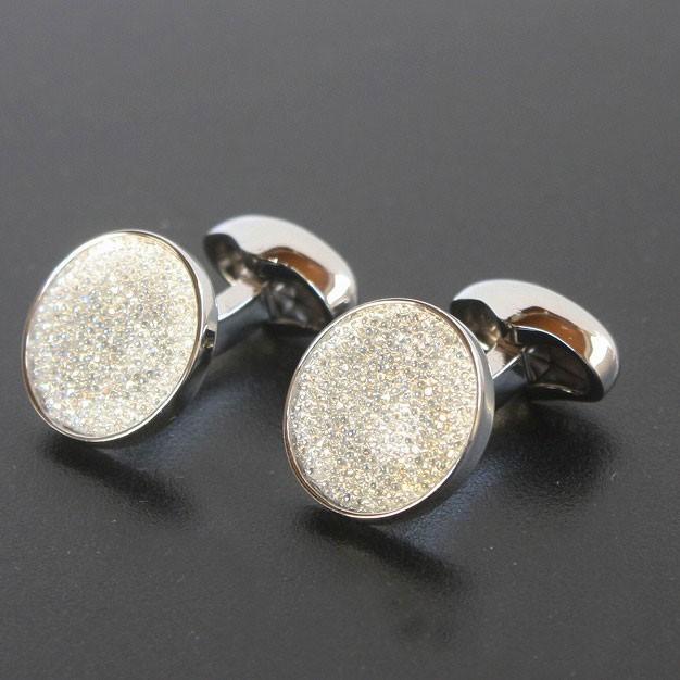 Babette Wasserman バベットワッサーマン ムーンダストクリスタルカフスカフスボタン・カフリンクス メンズ bw-c670c Babette Wasserman バベットワッサーマン ムーンダストクリスタル