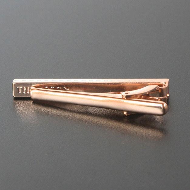 トンプソン・ローズゴールドキューブデザインネクタイピン タイピン トンプソン・ローズゴールドキューブデザインネクタイピン