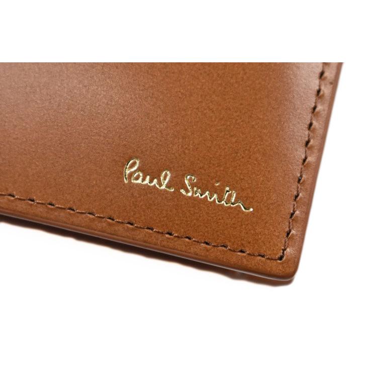 財布 メンズ 二つ折り ポールスミス ブランド Paul Smith レザーリュクスシャイン フラップ 専用箱付 茶 キャメル 男性 紳士 本革 おしゃれ ギフト BPS564 : 60 ...