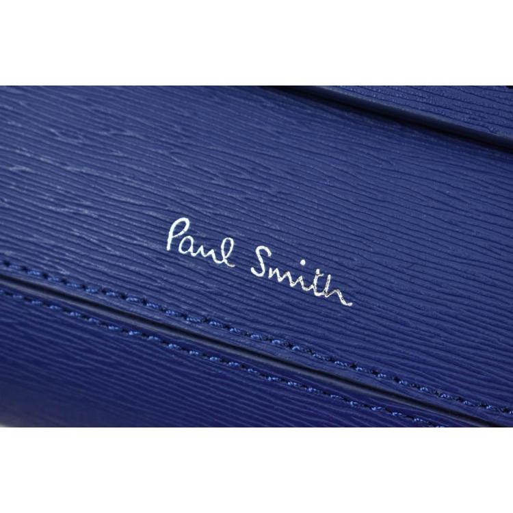 Paul Smith（ポール・スミス） ショルダーバッグ サコッシュバッグ バッグ メンズ ブランド クラシックエンボス 青 ブルー 男性 ...