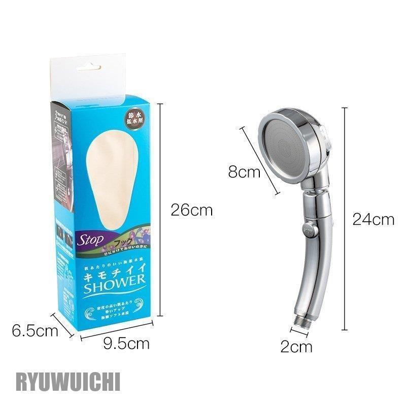 シャワーヘッド オススメ 節水 角度調節可能 新版 3段階モード スボタン付き 70%節水 軽量 増圧 極細水流取付簡単 工具不要 : キュ ...